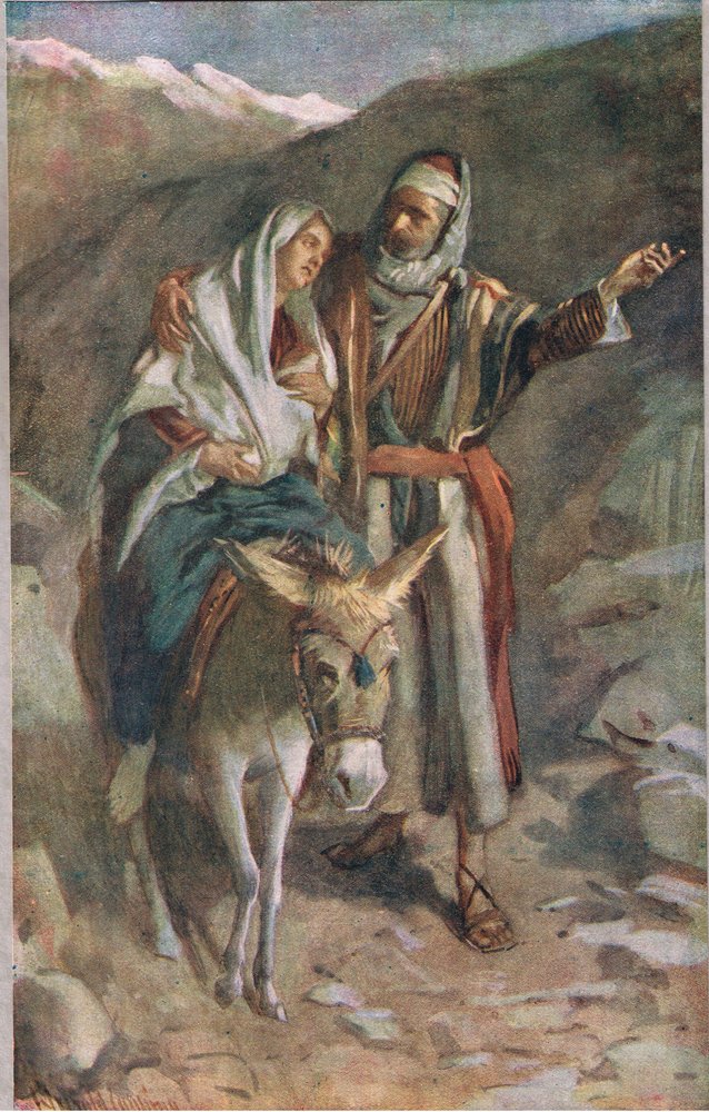 Die Flucht nach Ägypten von Harold Copping: Kunstdruck